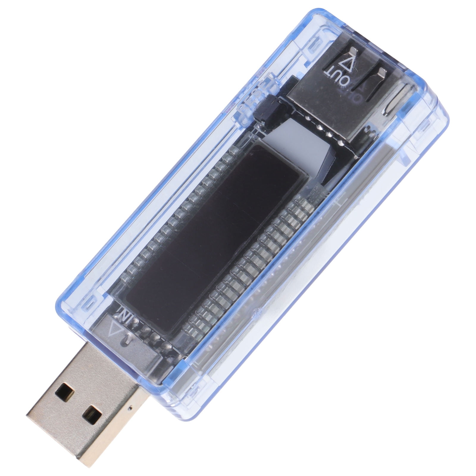 Luxshiny 1Pack Usb Voltage Tester Electric Meter Blue Plastic LCD ...