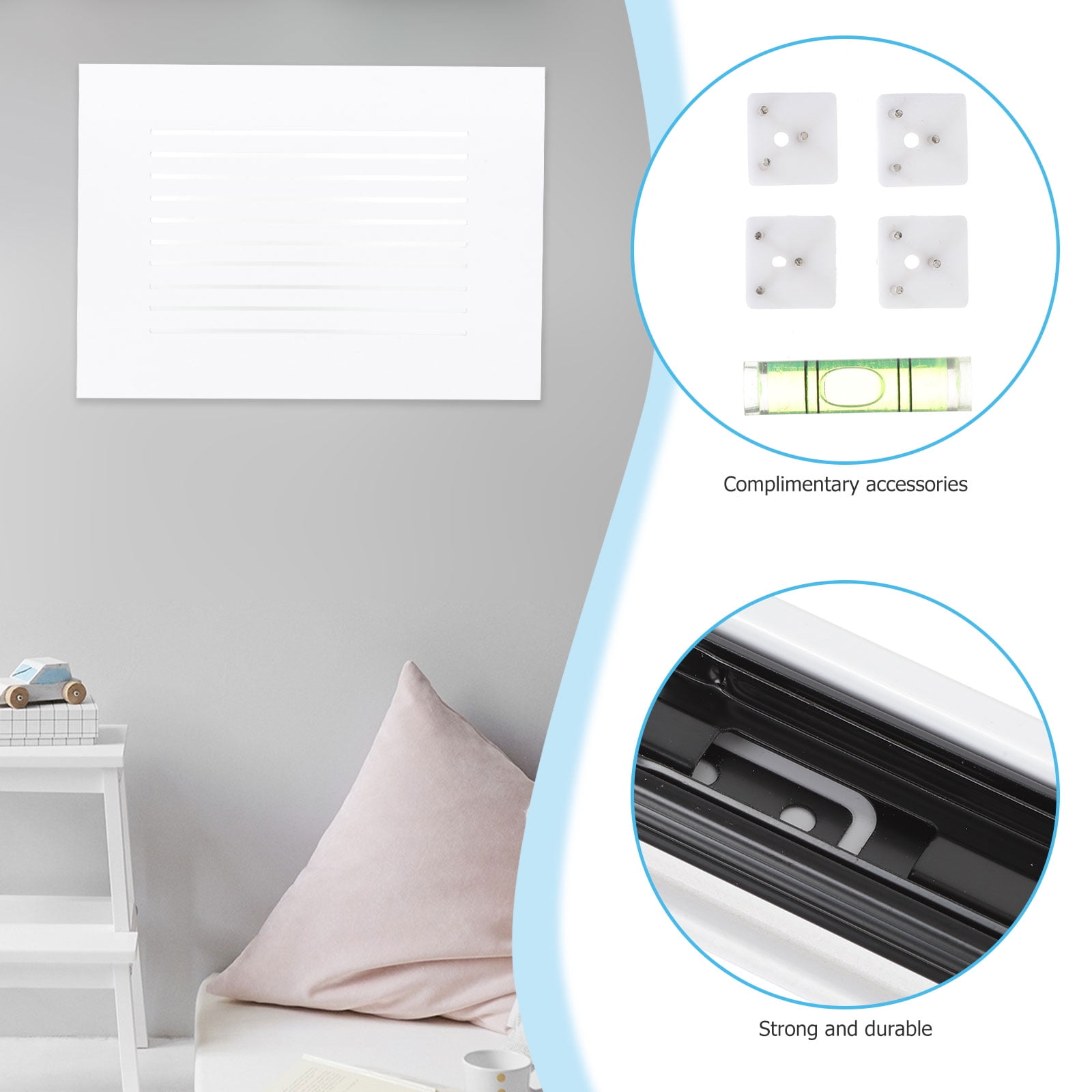 Luxshiny 1Pcs Mixed Material Louvered Design Electric Meter Cover for ...