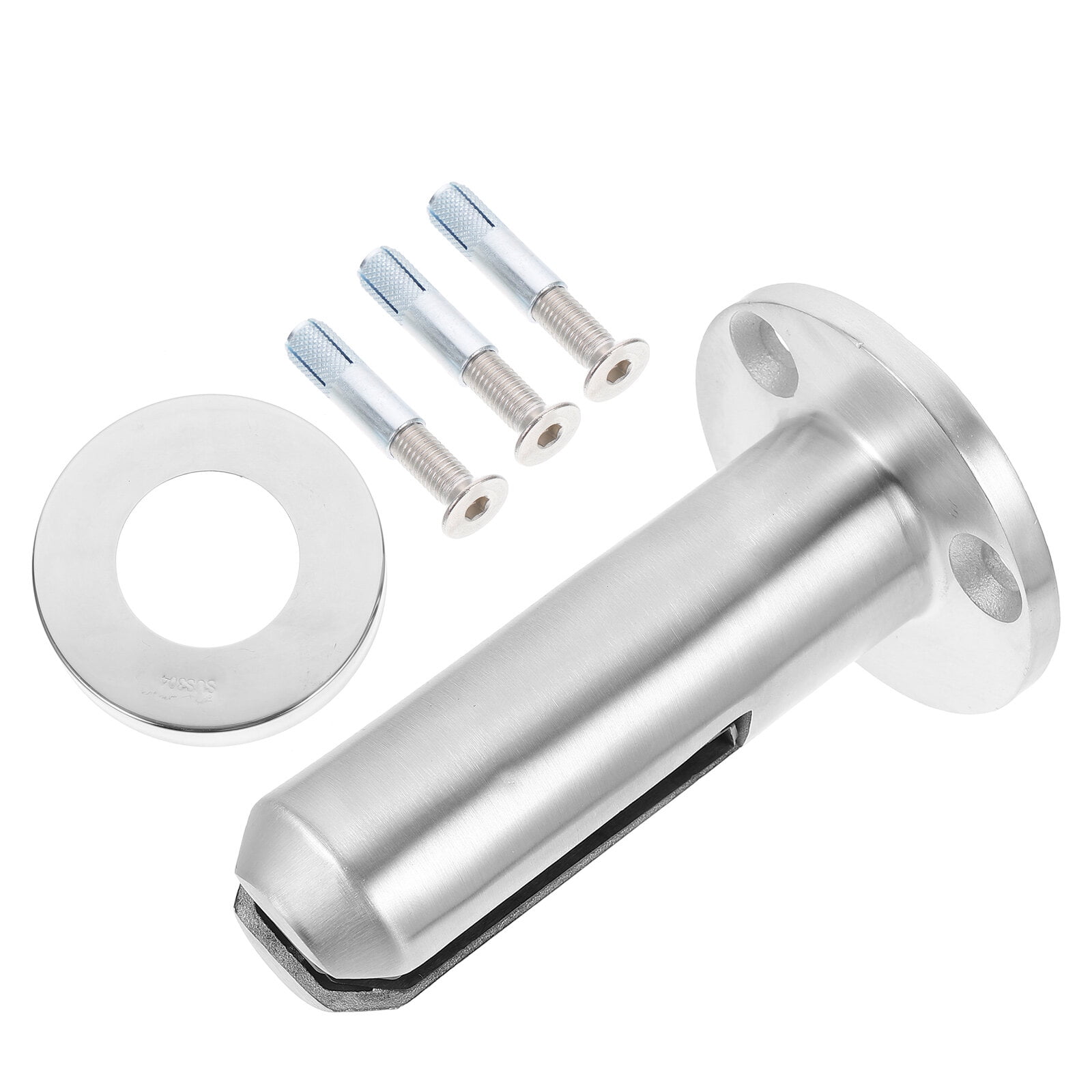 Luxshiny 1Set Floor Glass Panel Spigot Clamp Plated Silver Stainless ...