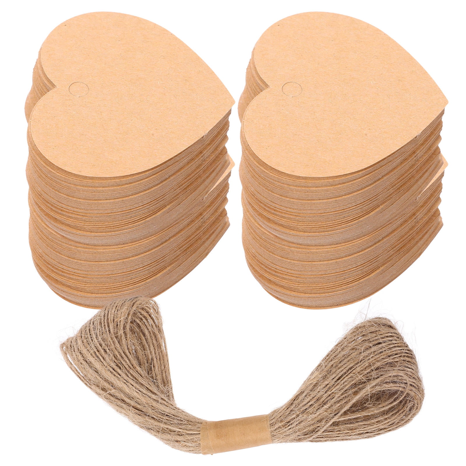 Luxshiny Heart Cutout Paper Tags with String, 1 Set for Valentine's Day ...