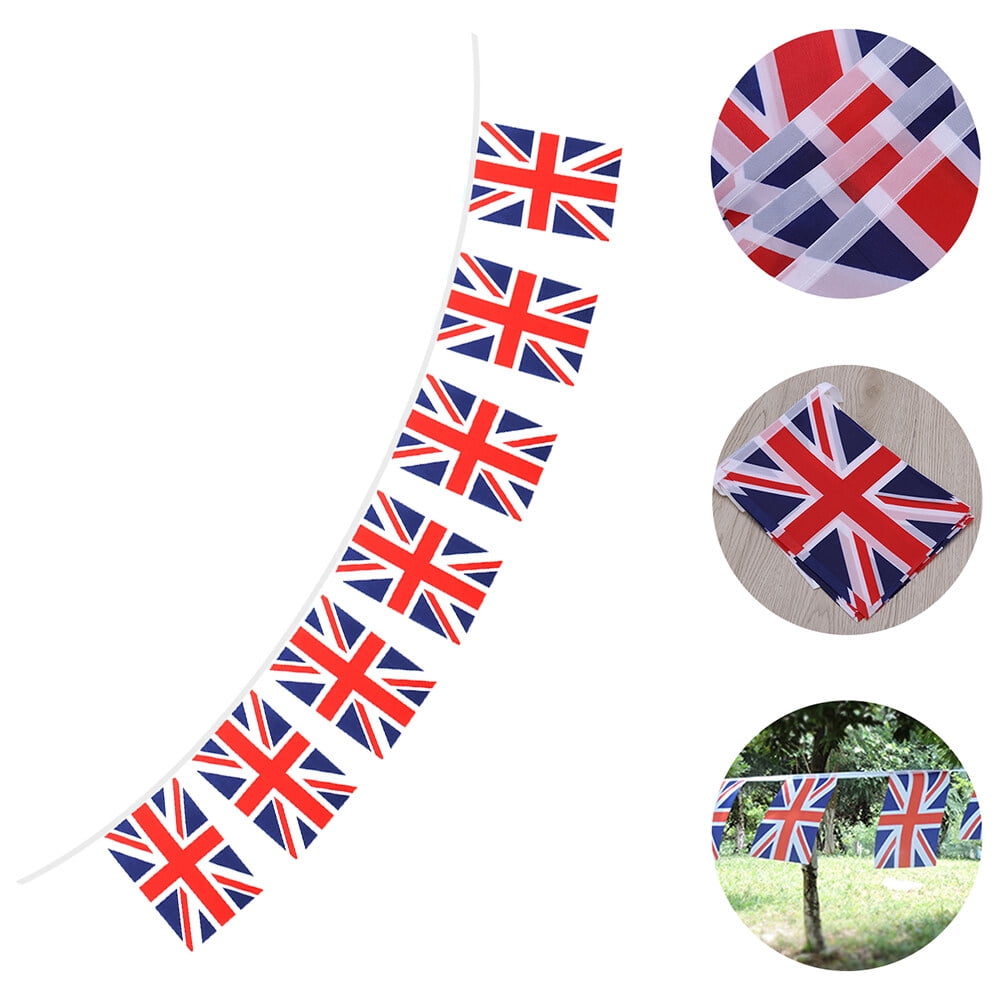 Luxshiny 1Set Uk Banner Hanging Flag Party Decoration with National ...