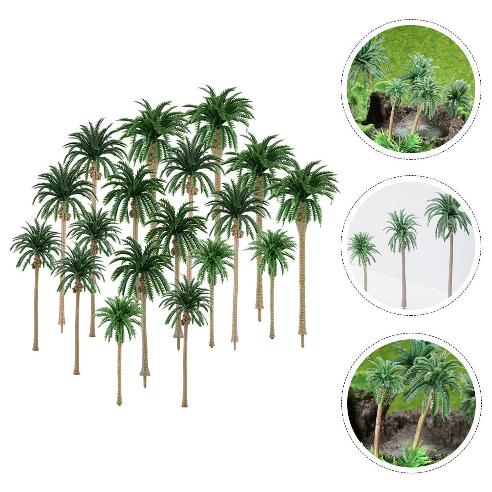 Luxshiny 1Set of 30 Mini Coconut Trees for Dollhouse and Realistic ...