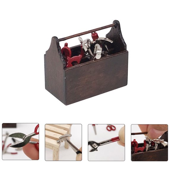 Luxshiny 2 Sets Mini House Model with Realistic for Miniature Scene ...