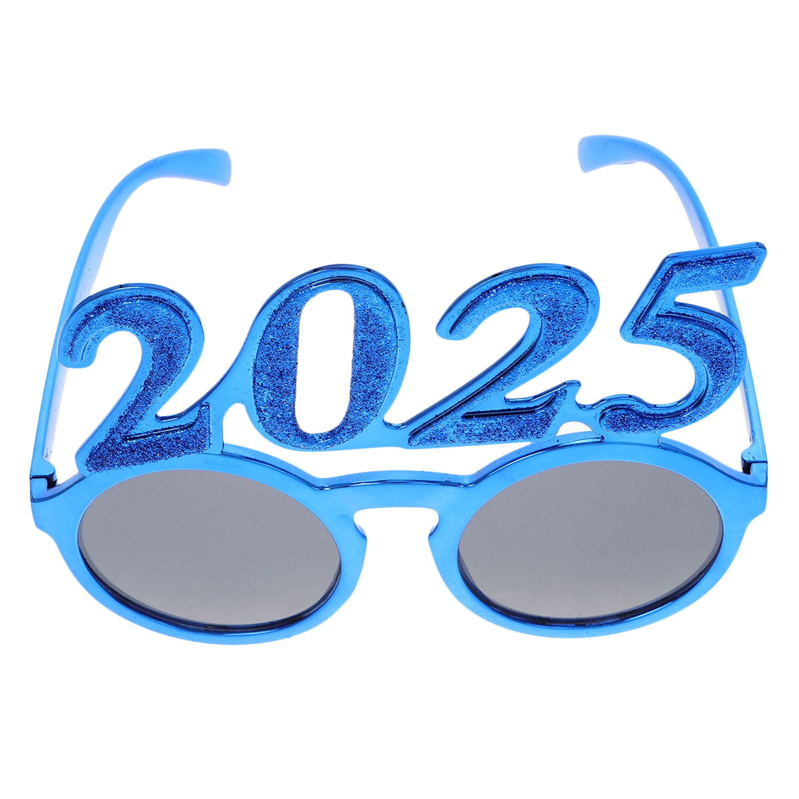 Luxshiny 2025 New Year Themed Eyeglasses Blue PC Photo Prop for Party ...