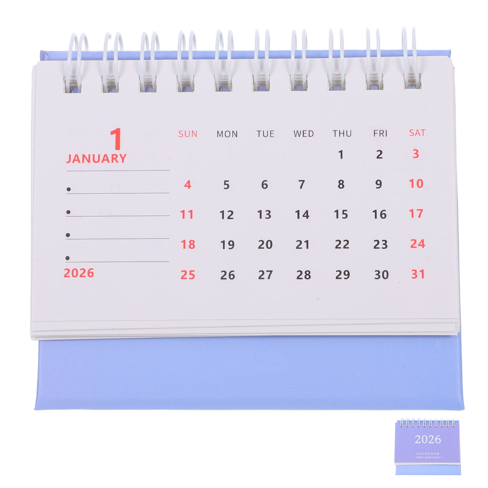 Luxshiny 2026 Table Calendar Lavender Foldable Standing Desktop Planner ...