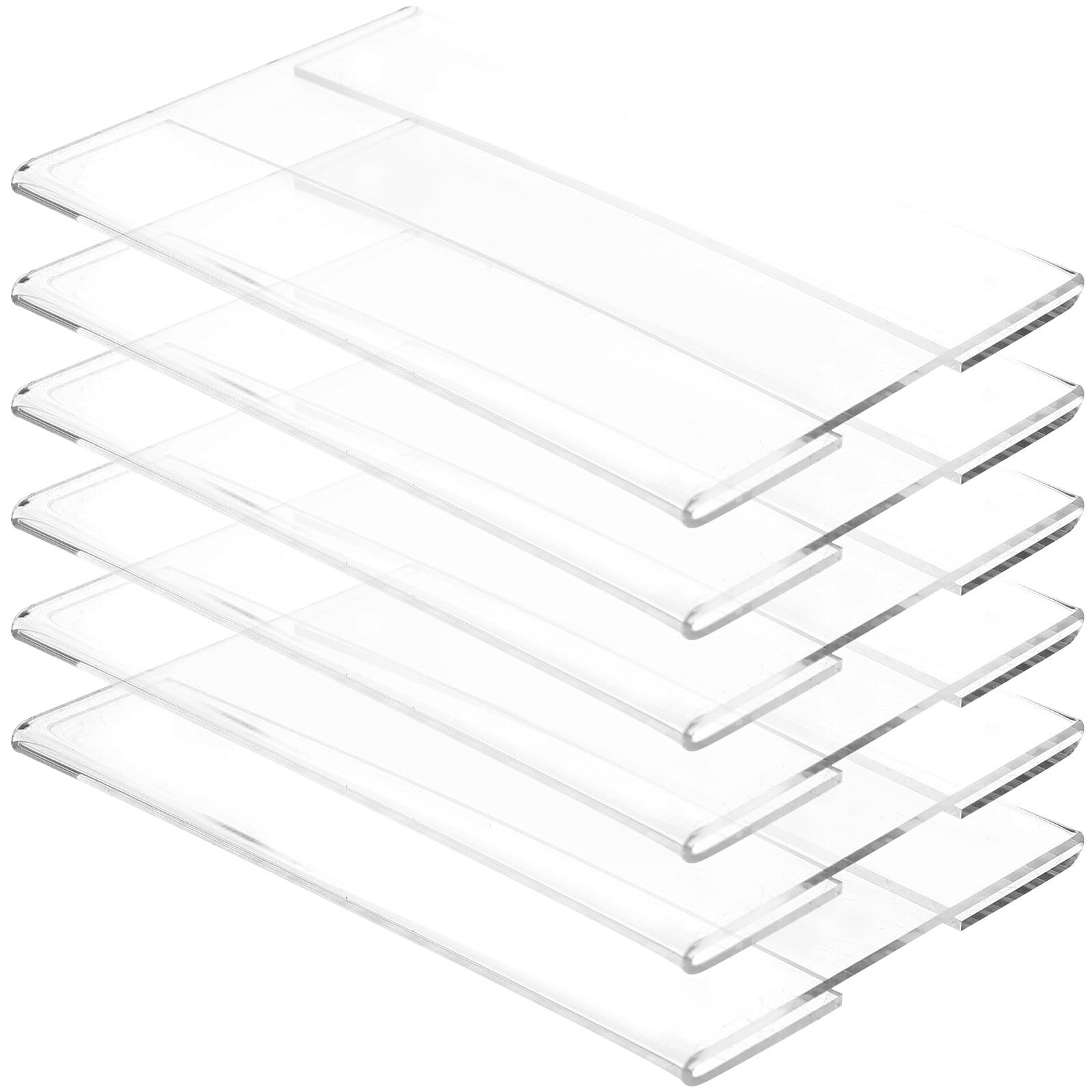 Luxshiny 20Pcs Clear Acrylic Price Tag Stands for Supermarket Sign ...
