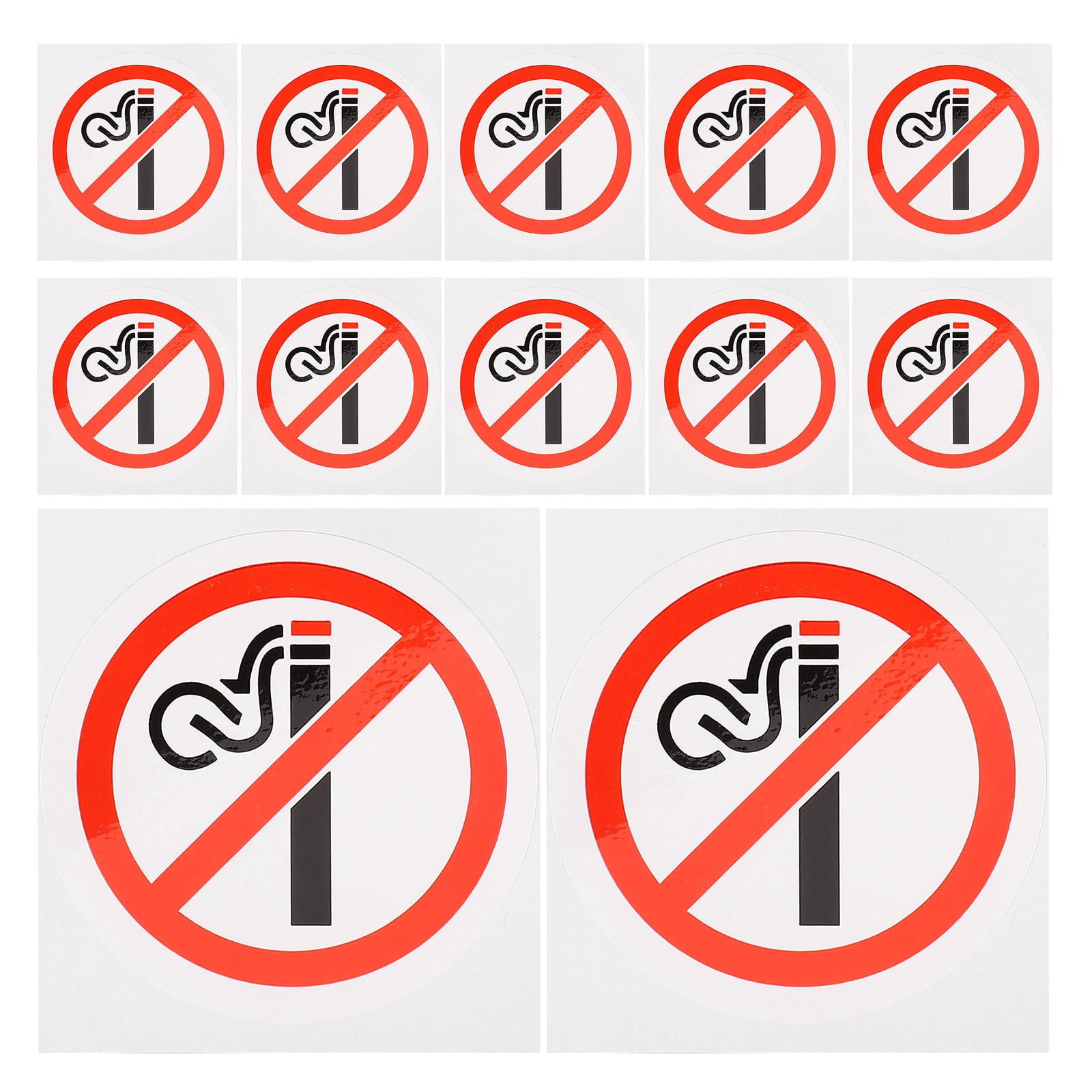 Luxshiny 20Pcs Warning Label Red PVC Caution Sign for in Schools ...