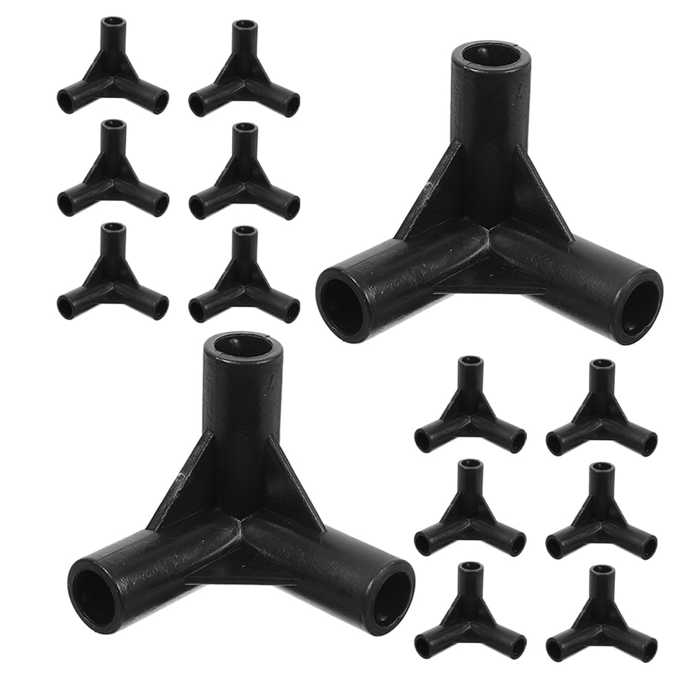 Luxshiny 25Pcs Canopy Fittings PE For Outdoor Patio In Right Angle ...