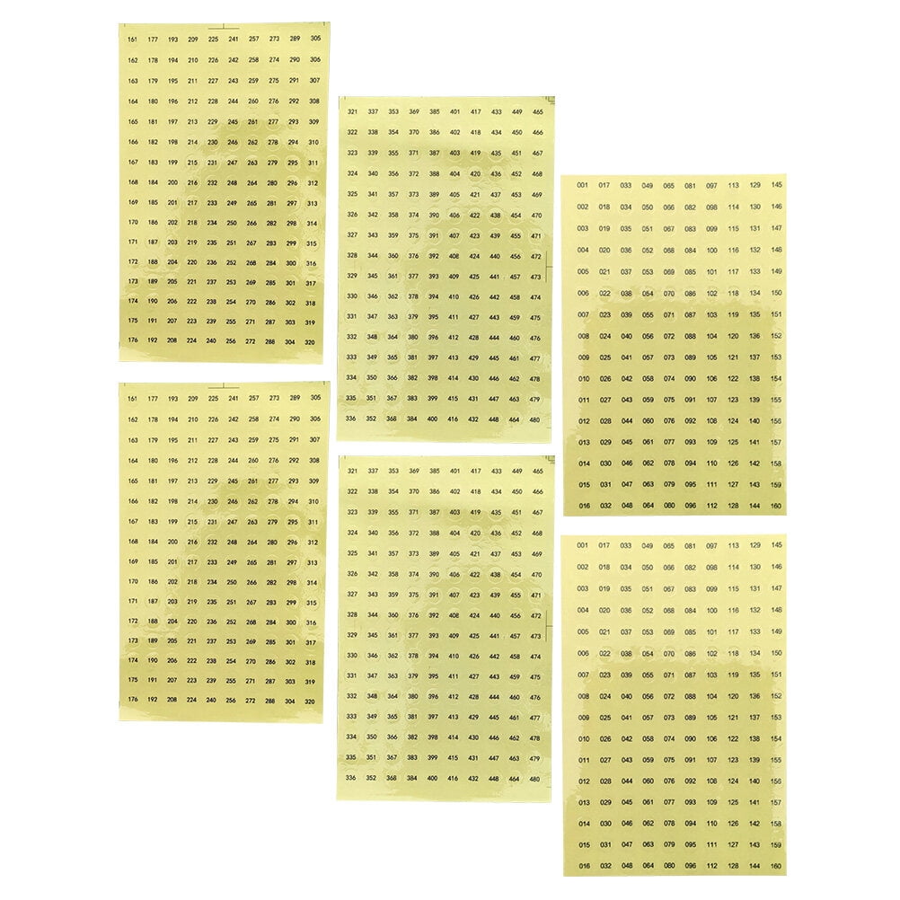 Luxshiny 2Pack Digital Label Decals 15x10cm Assorted Color Round Wear ...