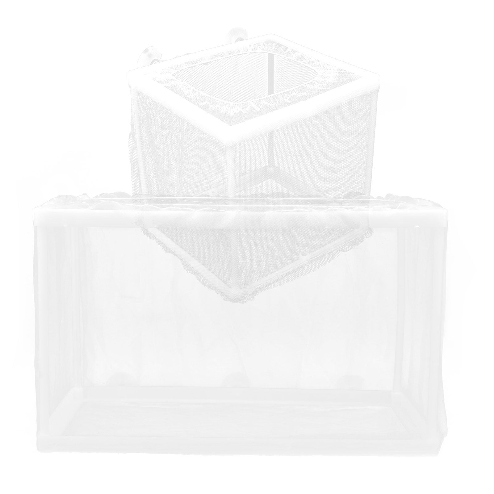 Luxshiny 2Pcs Fish Breeding Isolation Box White Mesh Type Divider for ...