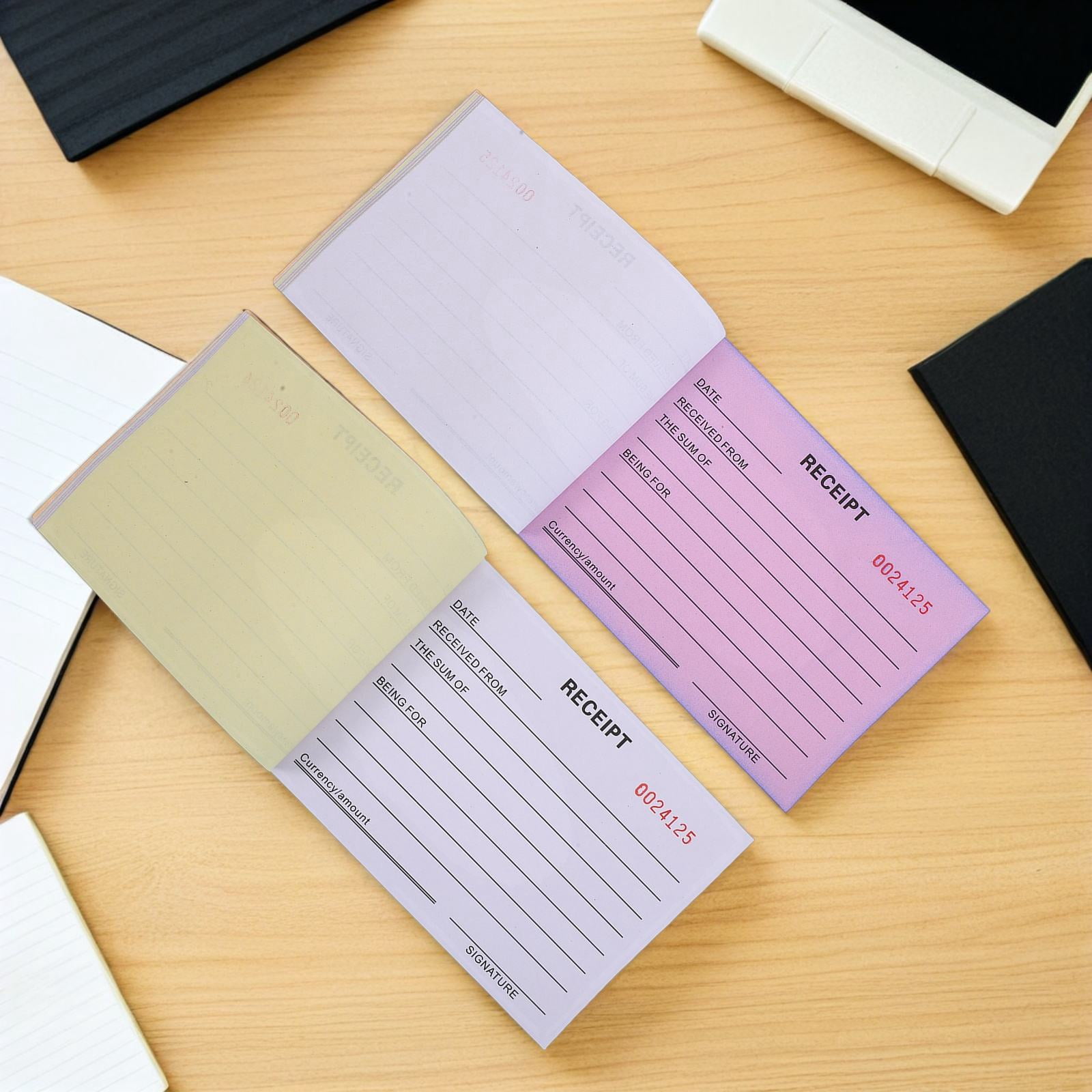 Luxshiny 2Pcs Work Order Invoice Receipt Books with Carbon Copies for ...