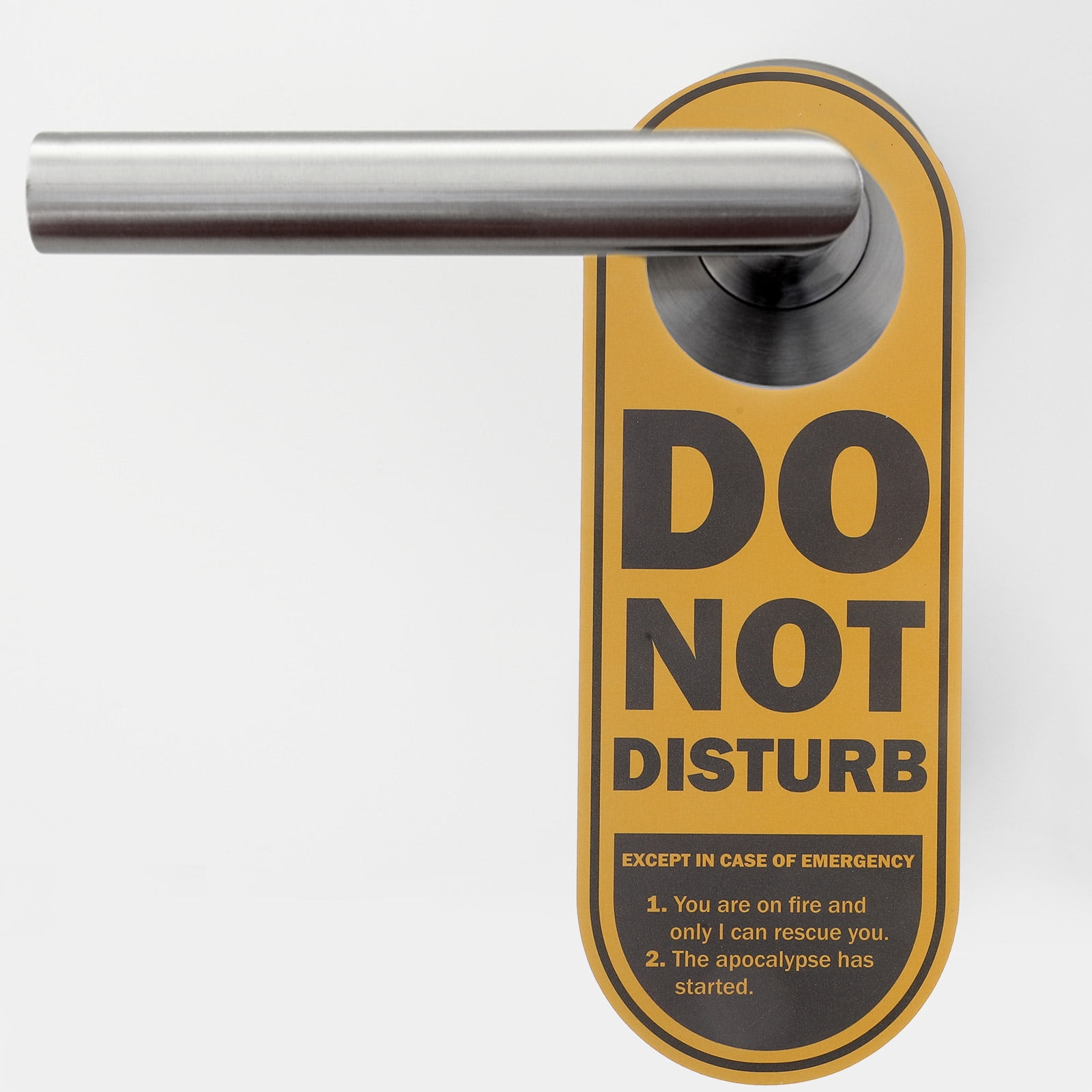 Luxshiny 2Pcs Yellow Do Not Disturb Sign PVC Door Knob Pendant Easy ...