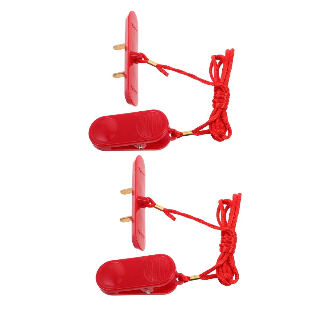 Luxshiny 2-Pack Red Plastic Replacement Dual Insert Keys for Treadmill ...
