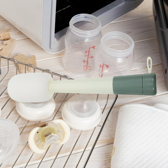 Luxshiny 3 in 1 Bottle Cleaning Brush with Soft Bristles for Water ...