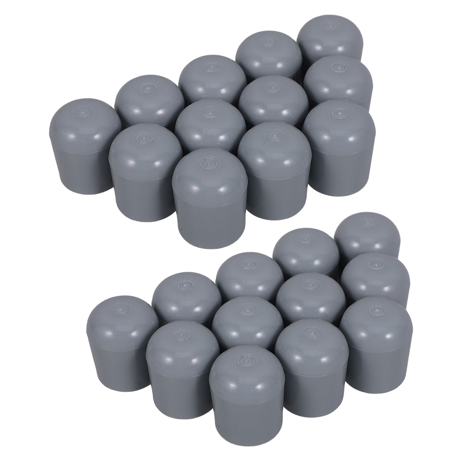 Luxshiny 36Pcs Round Folding Chair Leg Caps Grey Plastic Heavy Duty ...