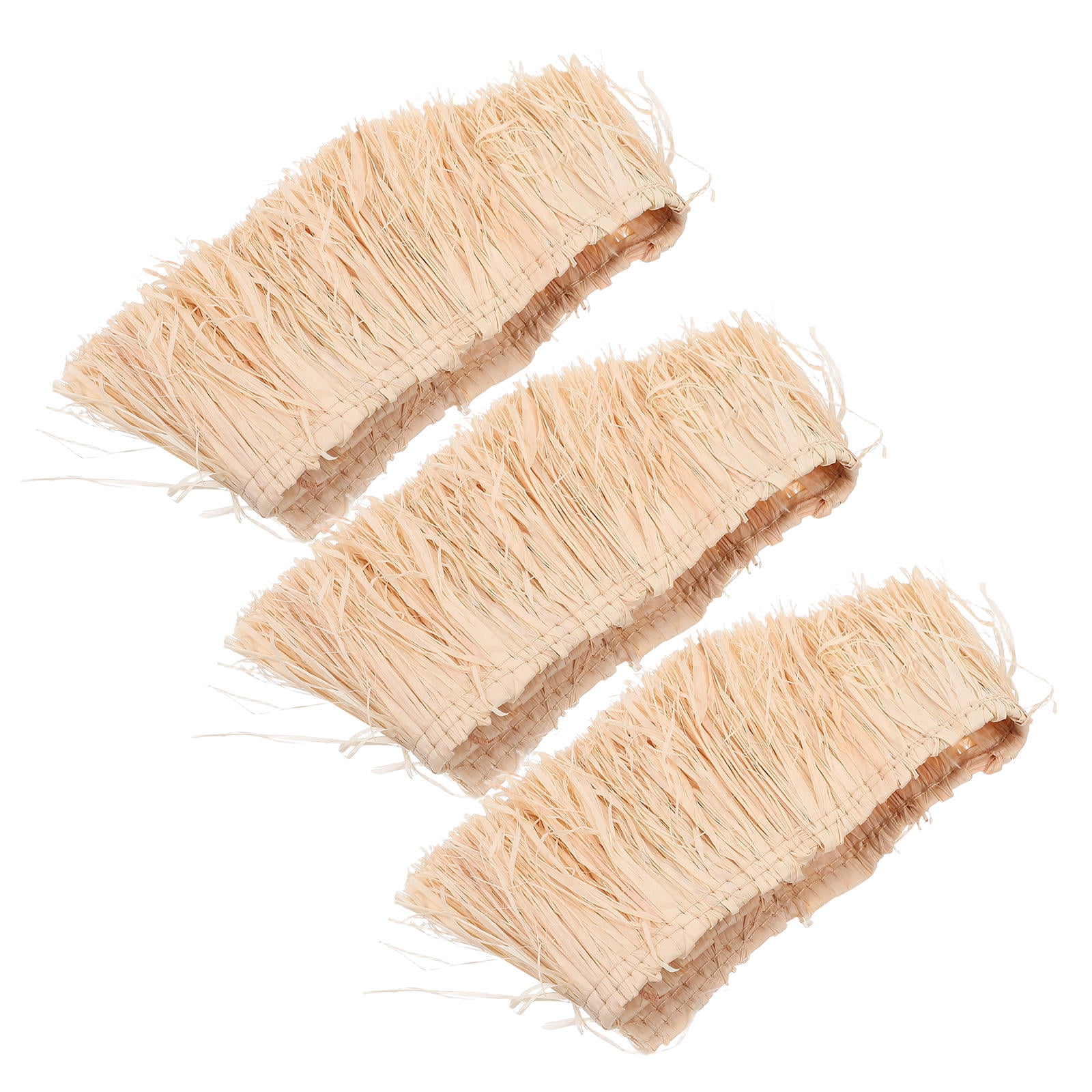Luxshiny 3Pcs Realistic Artificial Thatch Grass Khaki for Craft Roof ...
