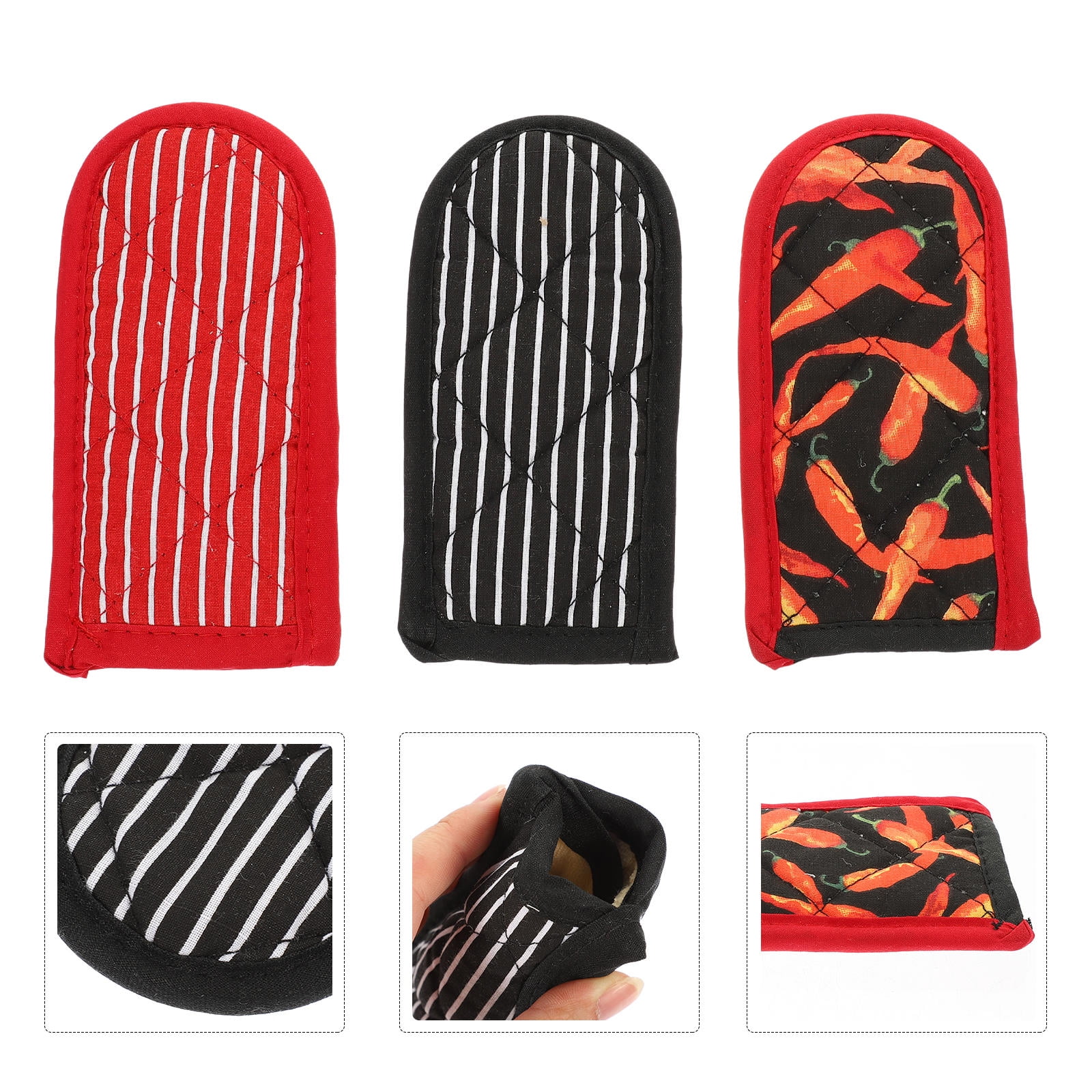Luxshiny 3Pcs Multi Functional Hot Pot Handle Holders Cotton Pan Handle ...