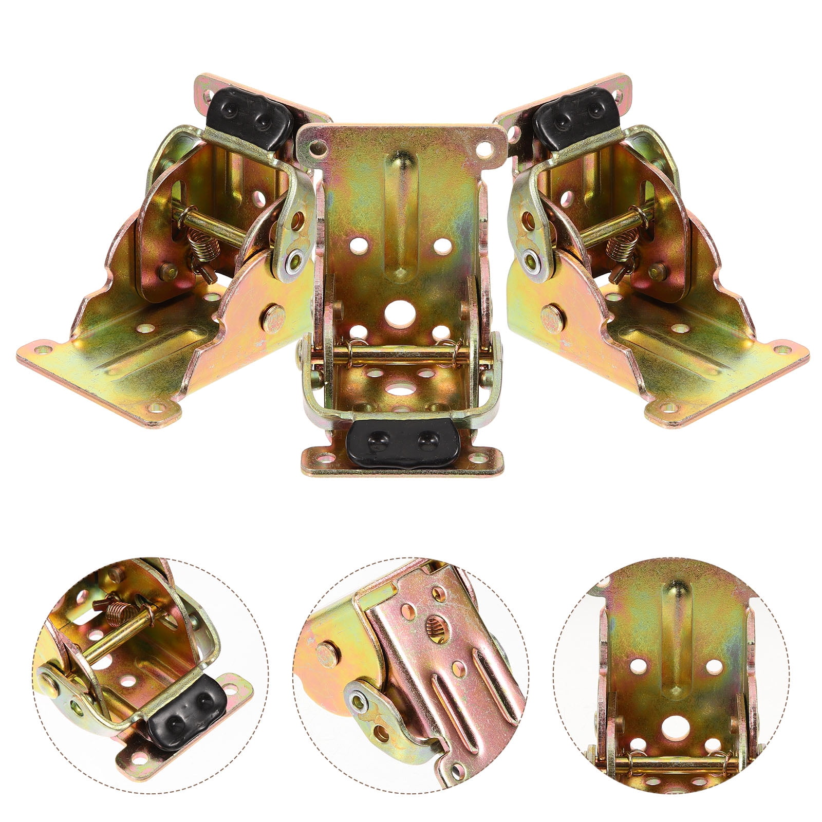 Luxshiny 4Pcs Golden Foldable Table Bracket Lock for Sofa Table and ...