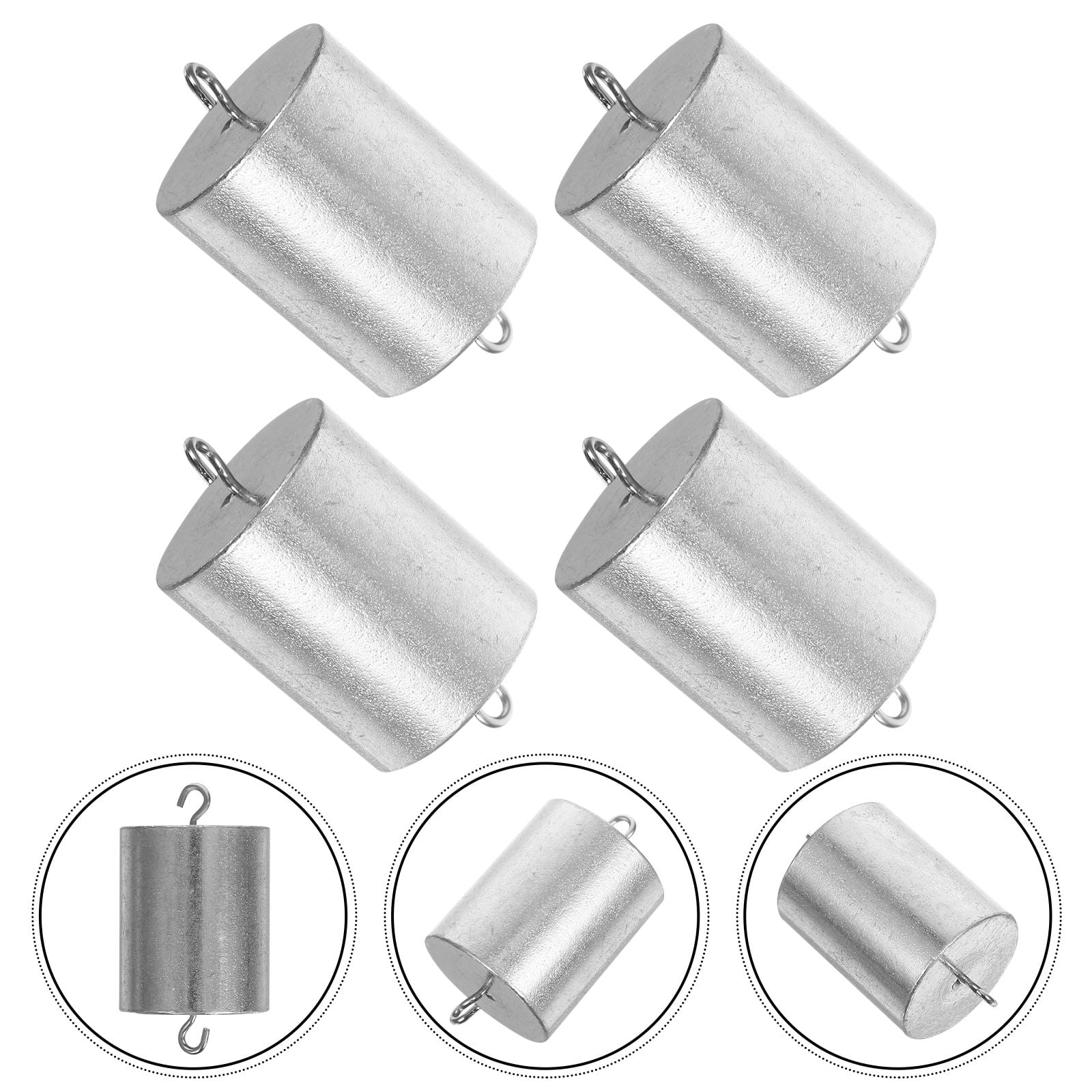 Luxshiny 4-Piece Laboratory Weight Set with Double Hook, Iron ...