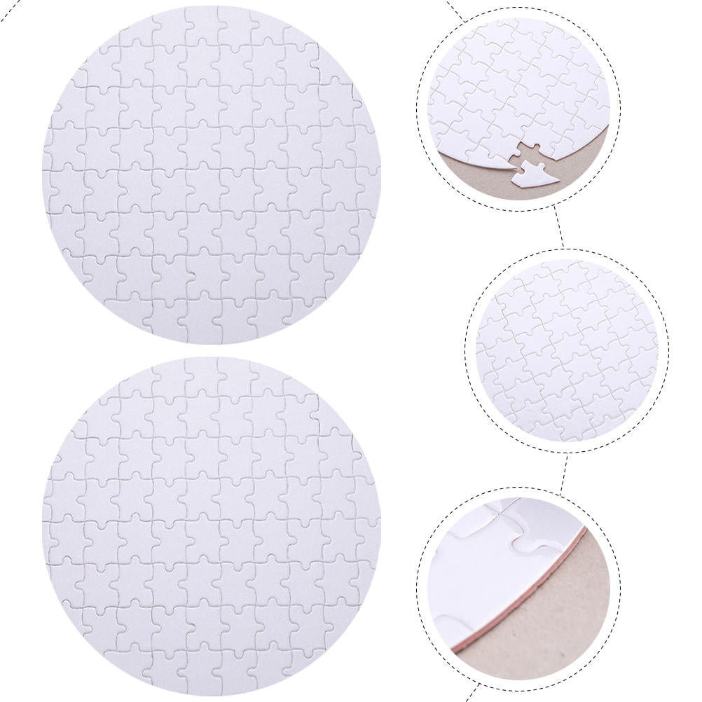 Luxshiny 4pcs Heat Transfer Craft Puzzle White Card Paper DIY for ...