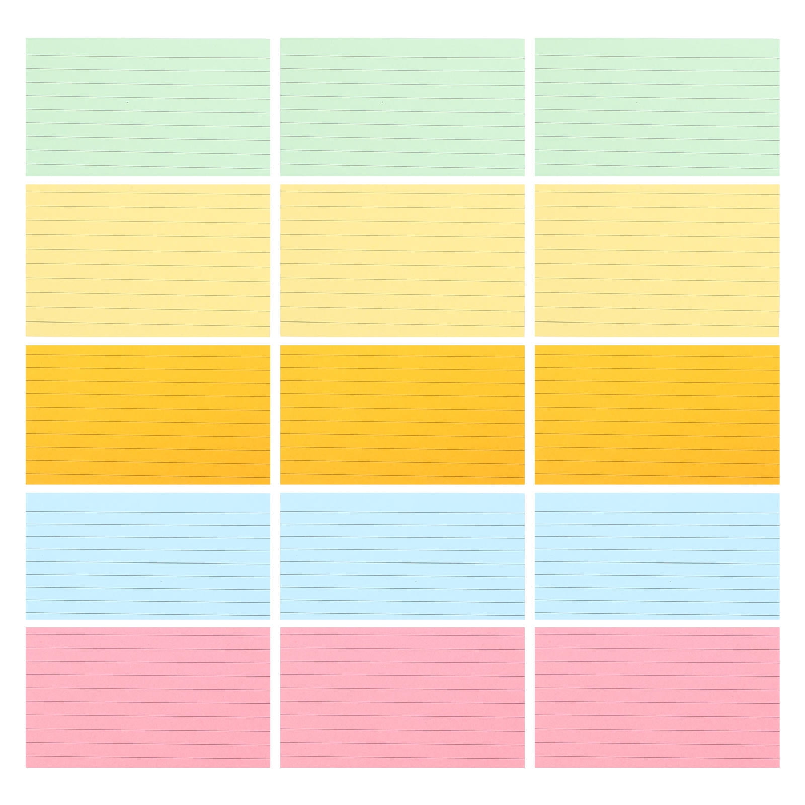 Luxshiny 500Pcs Time Saving Memo Notepad Assorted Color Index Cards for ...