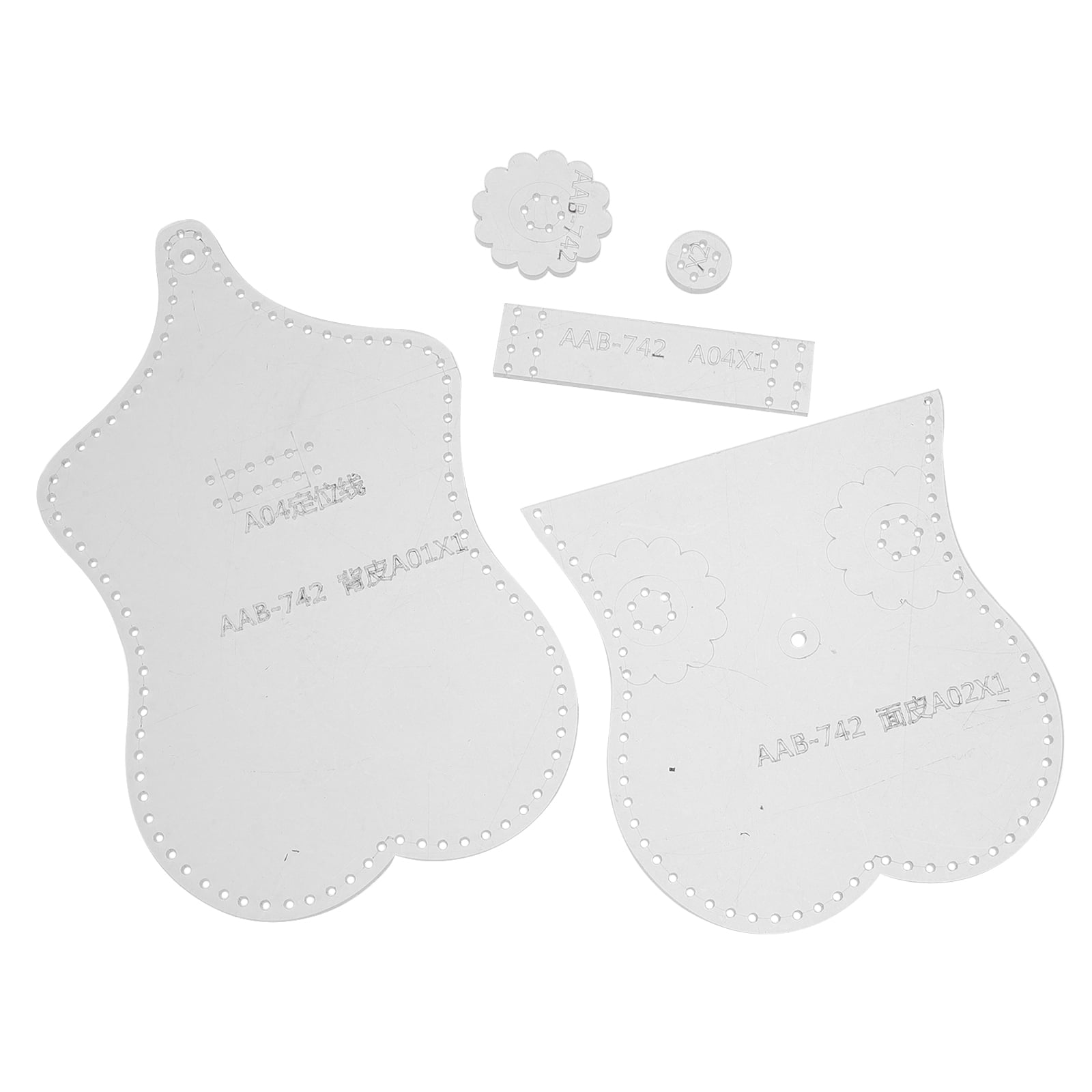 Luxshiny 5Pcs Craft Template Diy Template Card Holder Tool Leather Coin ...