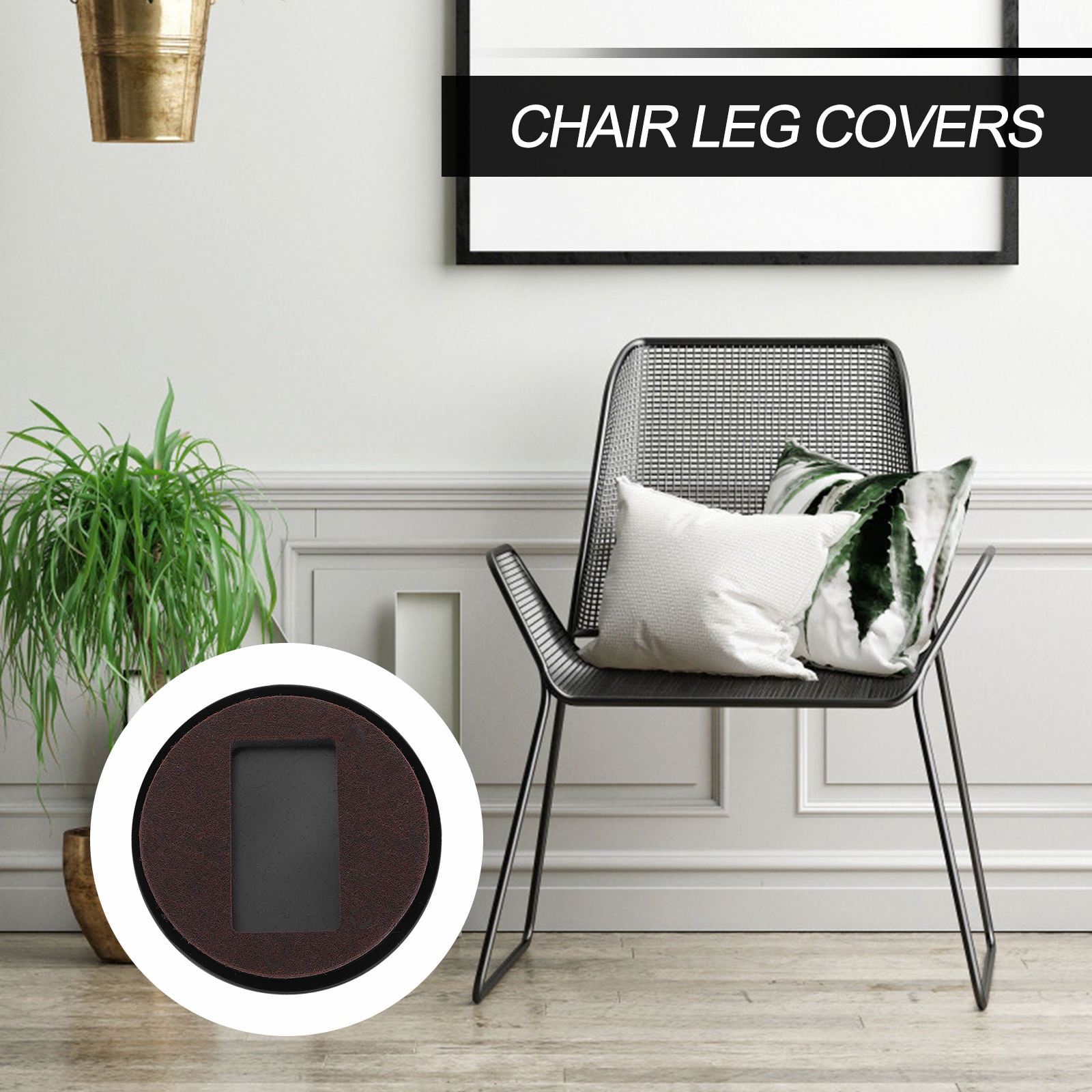 Luxshiny 5Pcs Furniture Wheel Stoppers Black Felt Pads for Bed ...