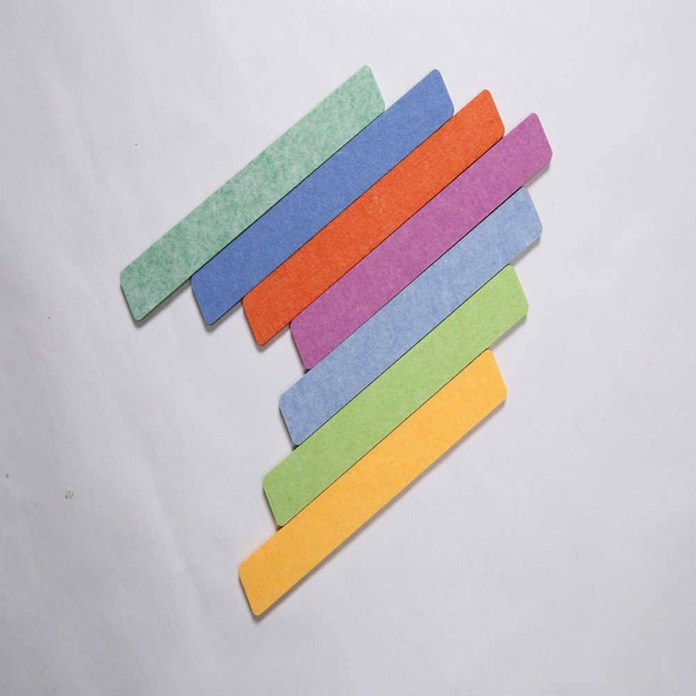 Luxshiny 5-Pack Assorted Color Felt Strips for Memo Boards, Classroom ...