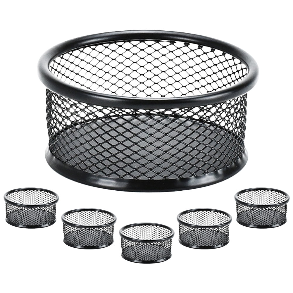 Luxshiny 6 Pcs Paperclip Storage Holders Mesh Design for Classroom Use ...