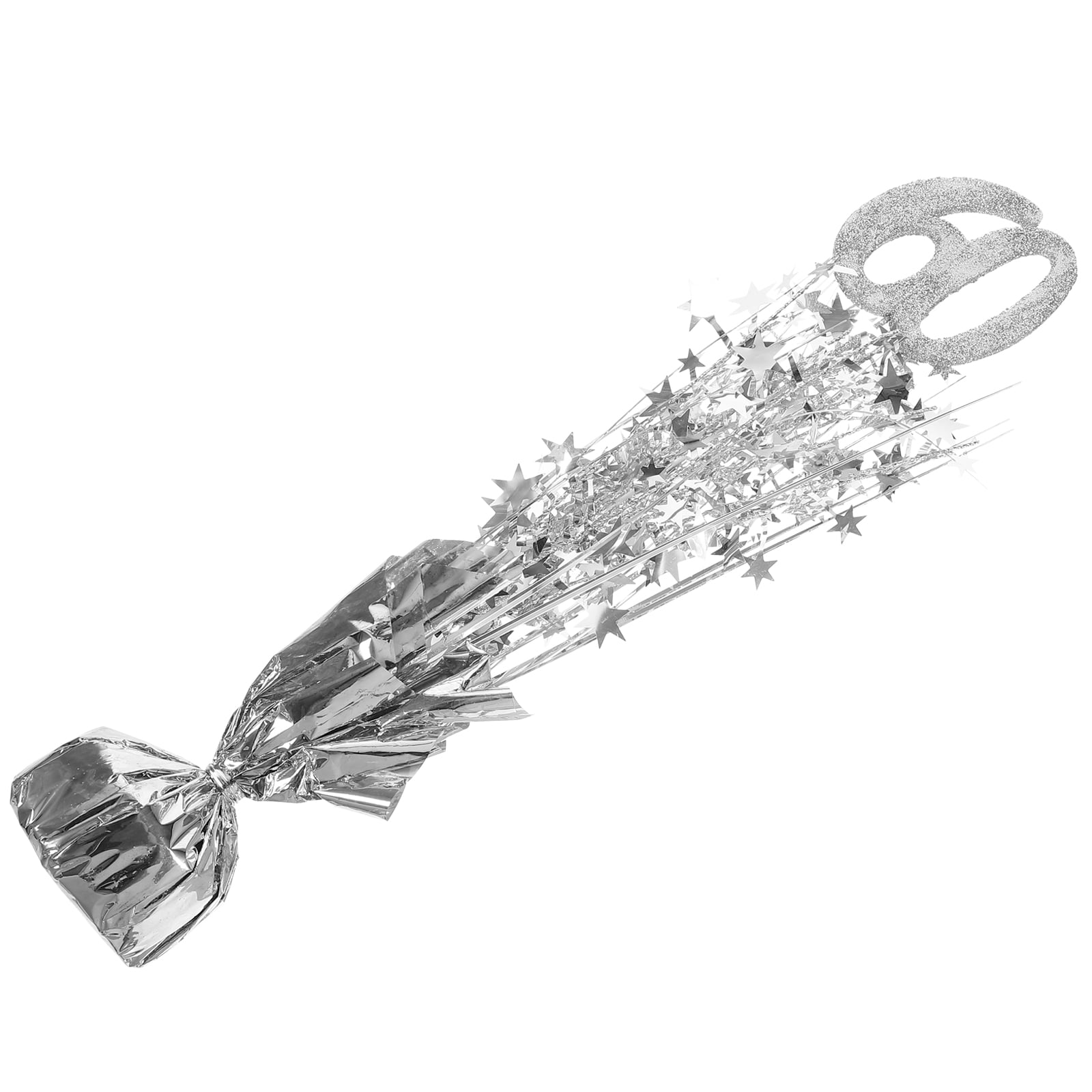 Luxshiny Aluminum Foil Number 60 Shape Silver Party Decorations for ...