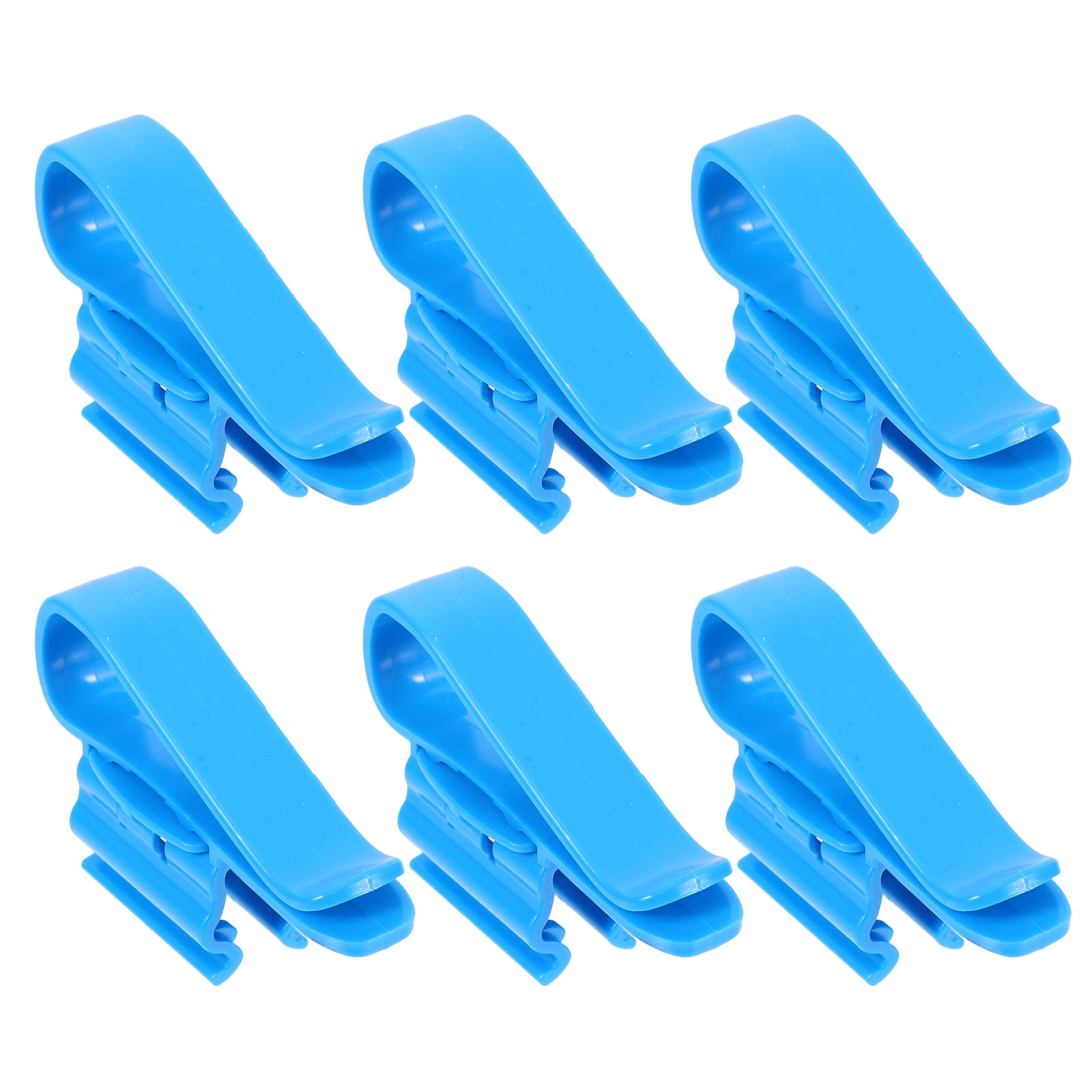 Luxshiny 6Pcs Aquarium Hose Clamp Set Blue Plastic Fish Tank Water Pipe ...