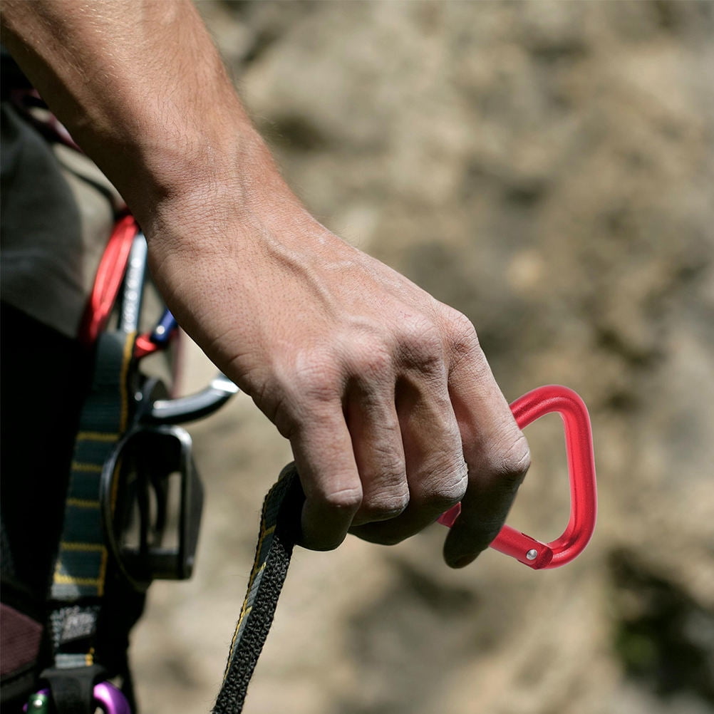 Luxshiny 6Pcs Backpack Carabiner for Climbing and Hiking 1.93X1.57X0 ...
