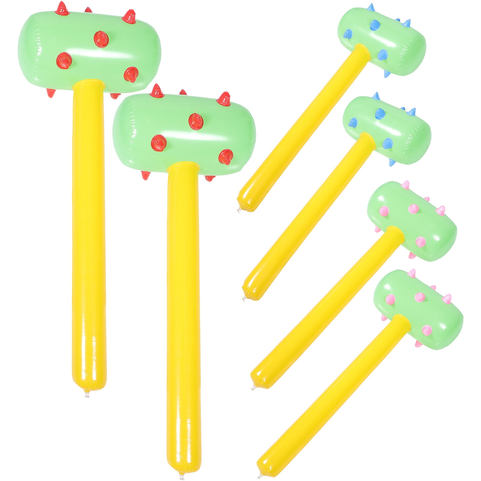 Luxshiny 6pcs Colorful Inflatable Hammer For Fun Pvc Plaything ...