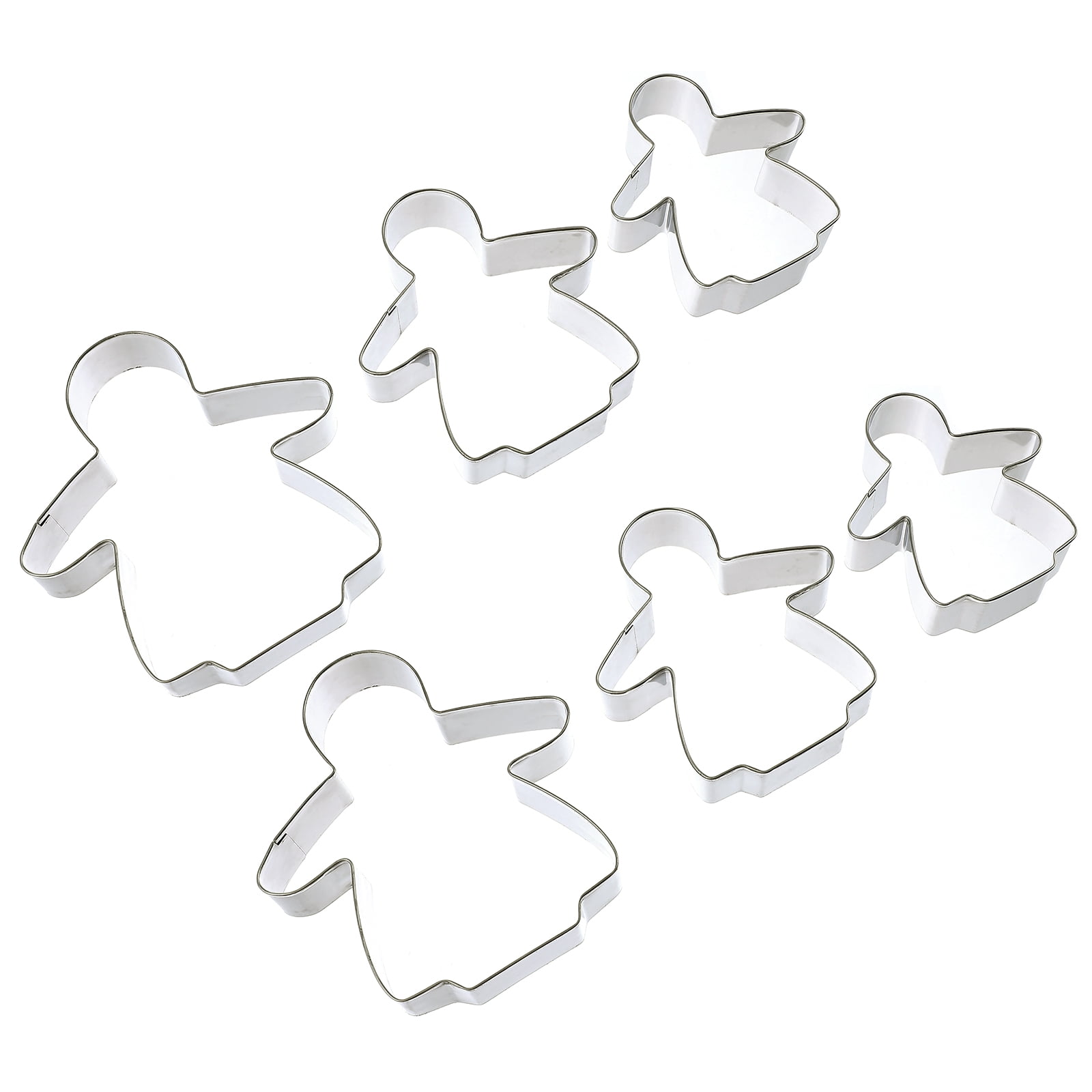 Luxshiny 6pcs Cookie Cutters Stainless Steel Baking Tool for Christmas ...