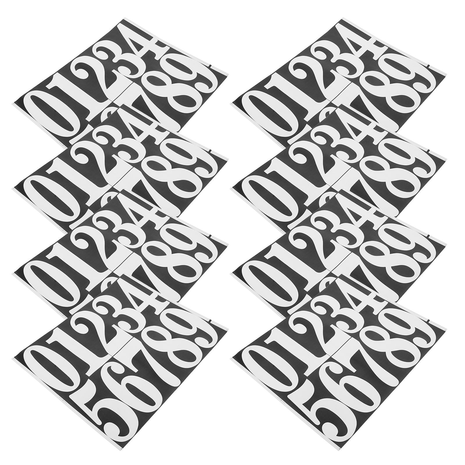 Luxshiny 8 Sets Adhesive Numbers for Mailbox White Paper High Adhesion ...