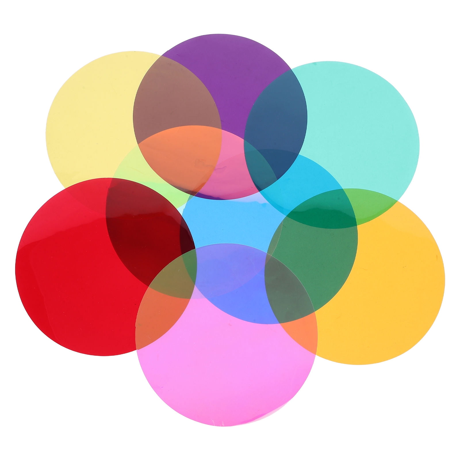 Luxshiny 8Pcs Assorted Color LED Tint Film Sheets for Lamps Self ...