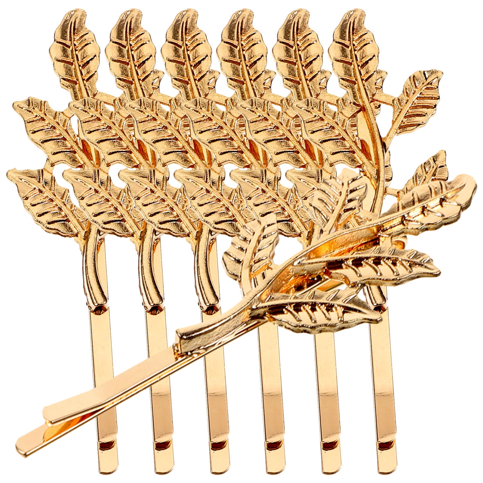 Luxshiny 8Pcs Golden Hair Clips for Thick Hair Decorative Bobby Pins ...