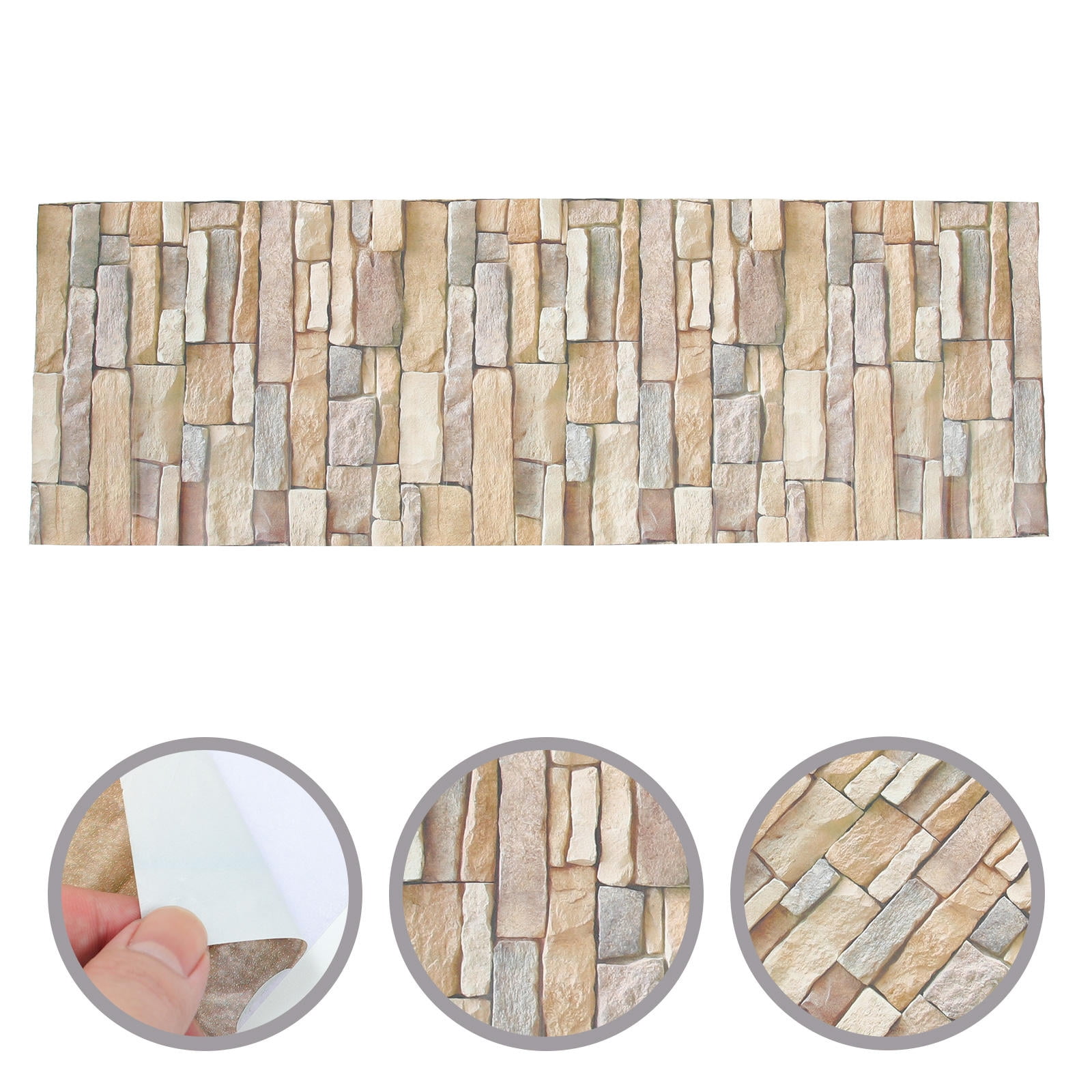 Luxshiny Assorted Color Brick Wallpaper Terrarium Background with Clear ...
