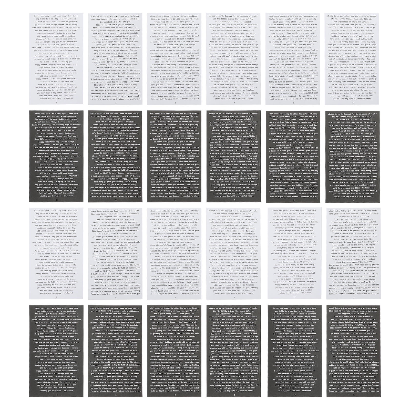 Luxshiny Assorted Color Decorative Stickers for Students Notebook ...