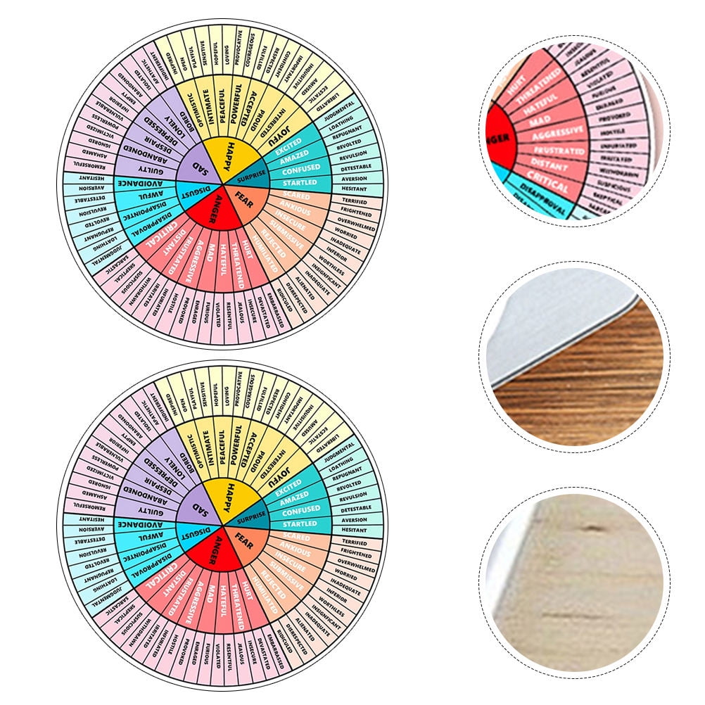 Luxshiny Back to School 3pcs Feelings Wheel Stickers Emotion Decals For ...