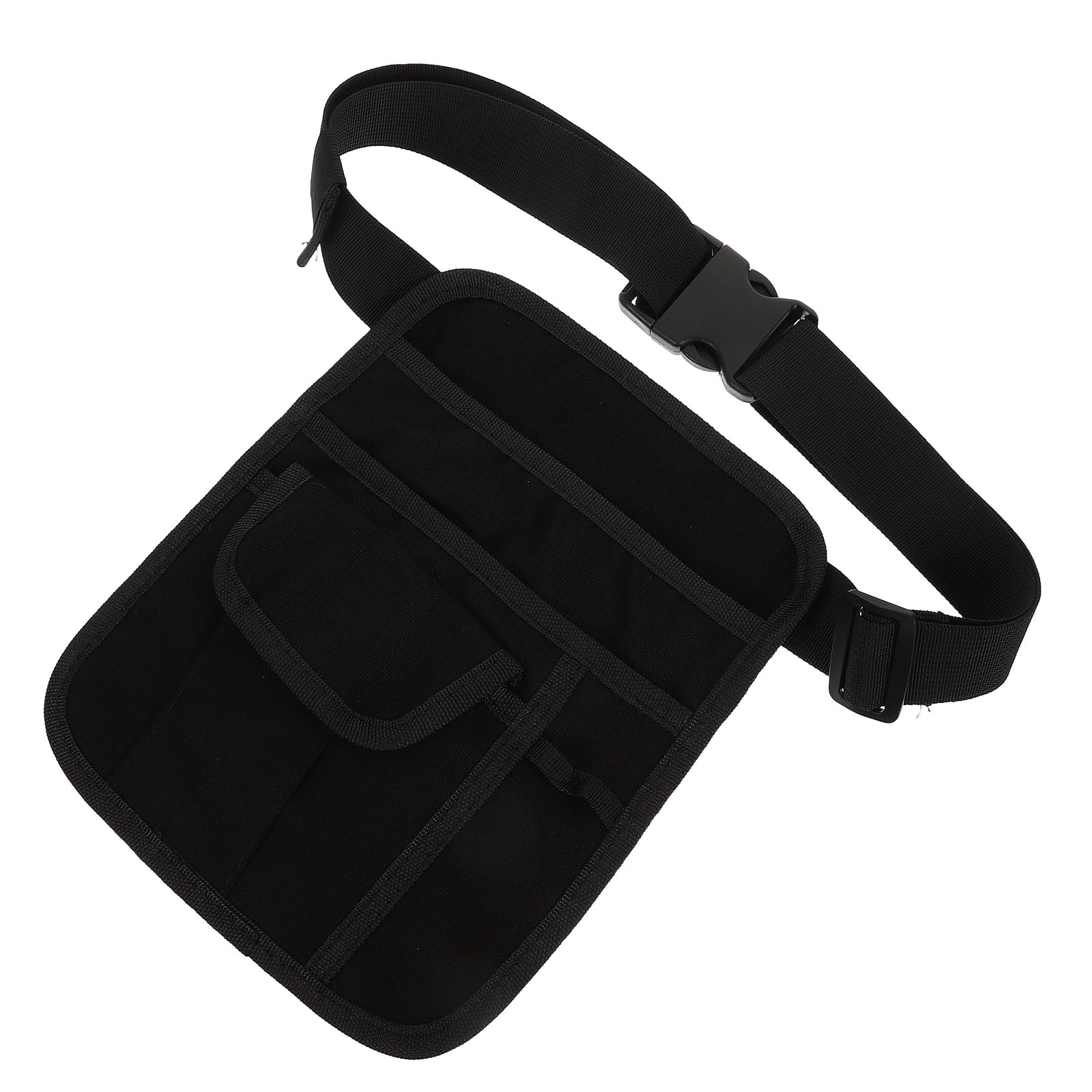 Luxshiny Reusable Black Waitress Apron Pouch Utility Belt for Work ...