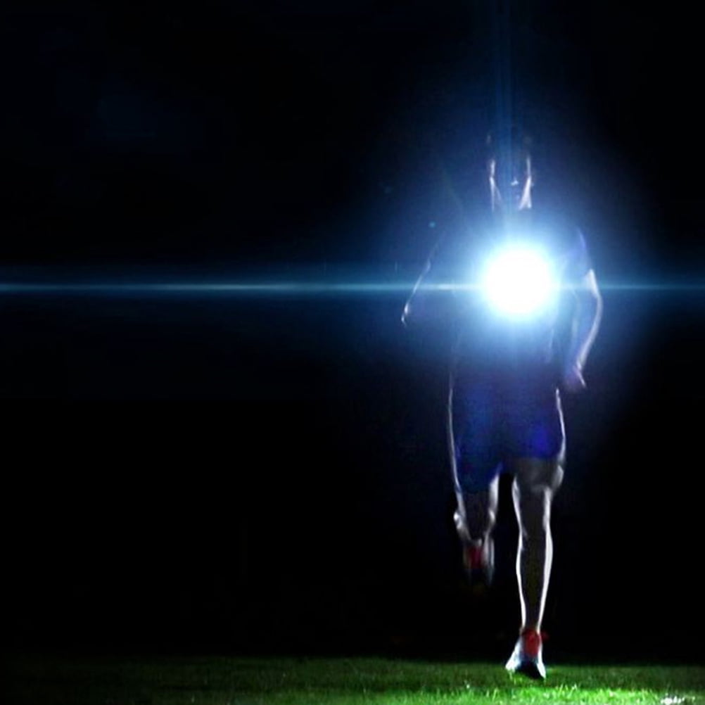 Luxshiny Black LED Chest Lamp for Runners with Waterproof Design and ...