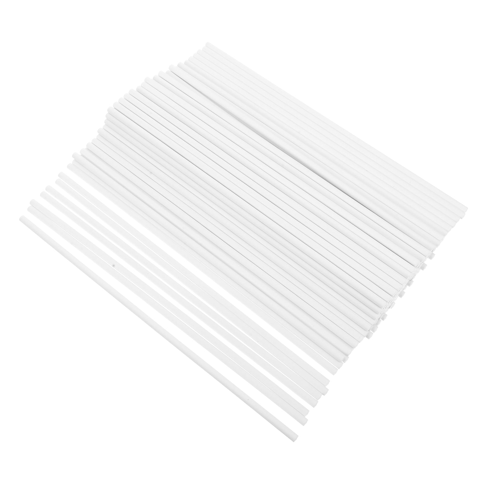 Luxshiny Cakepop Sticks 100Pcs White Paper Lollipop Rods for Diy ...