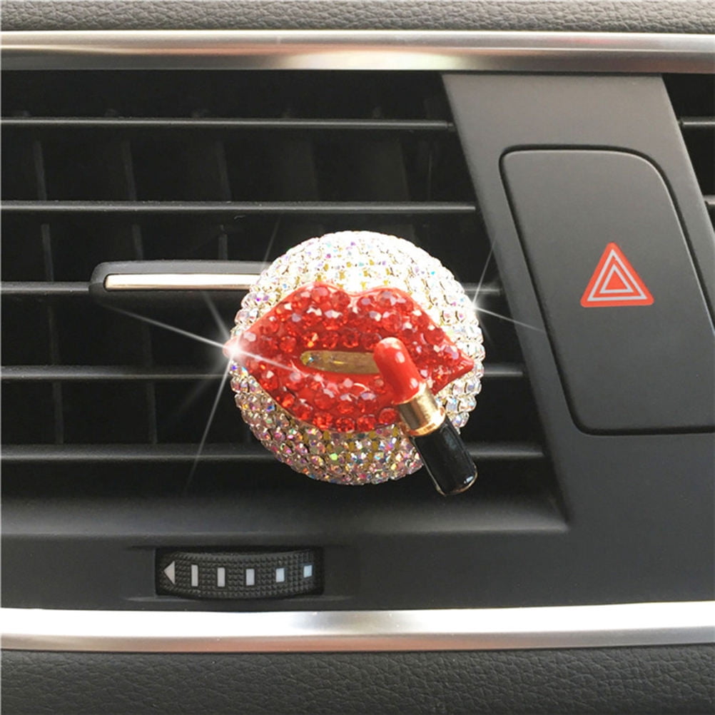 Luxshiny Car Aromatherapy Diffuser Vent Clip with Elegant Rhinestone ...