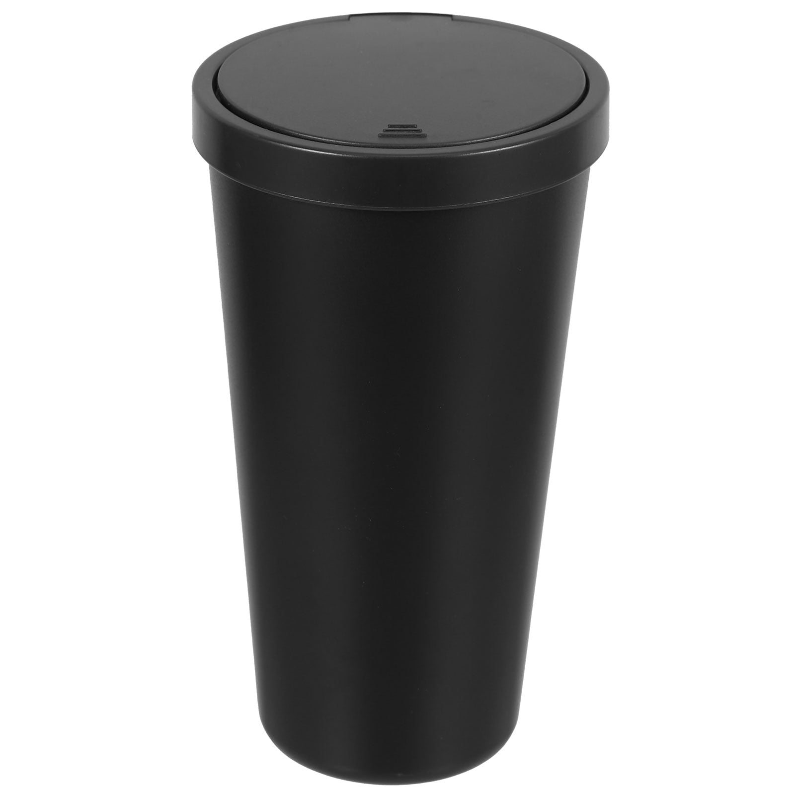 Luxshiny Car Trash Bin Black with Lid for Vehicle Storage Bin Keeps ...