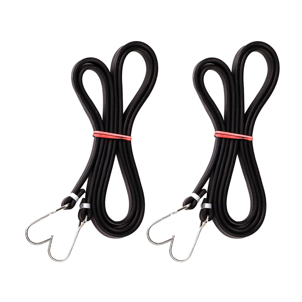 Luxshiny Cargo Straps Motorcycle Luggage Strap 2Pcs Black Butyl Rubber ...