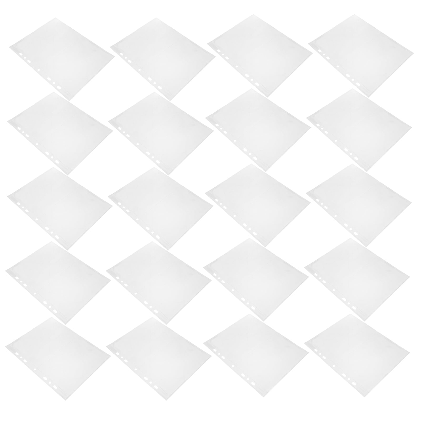 Luxshiny Transparent Plastic Folder Sleeves for Office Binder, Document ...