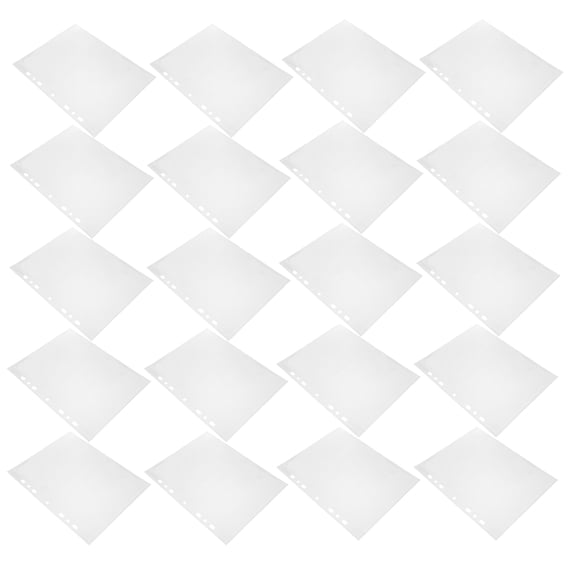 Luxshiny Transparent Plastic Folder Sleeves for Office Binder, Document ...