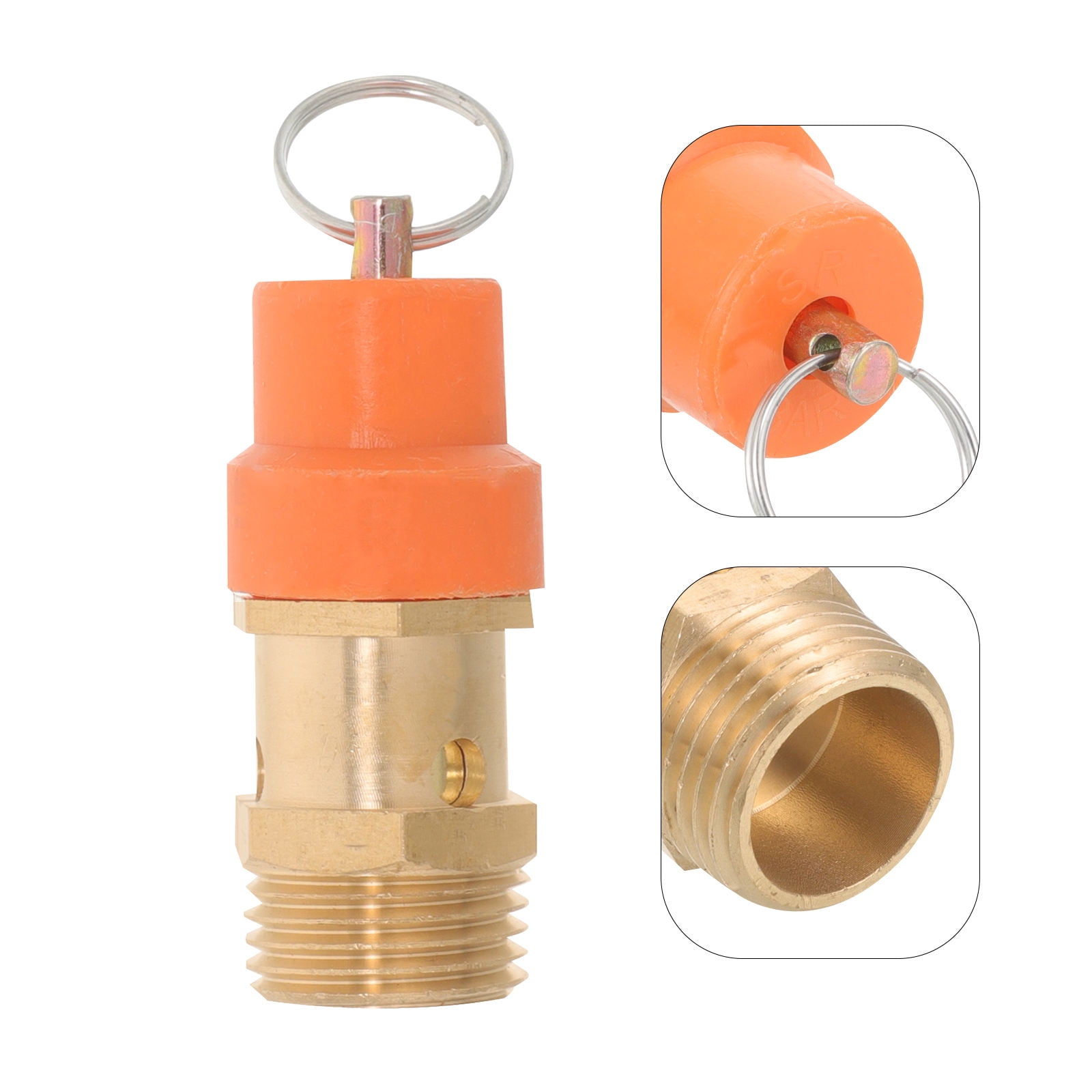 Luxshiny Compressor Drain Valve for Air Compressors Copper Yellow 1Pack ...