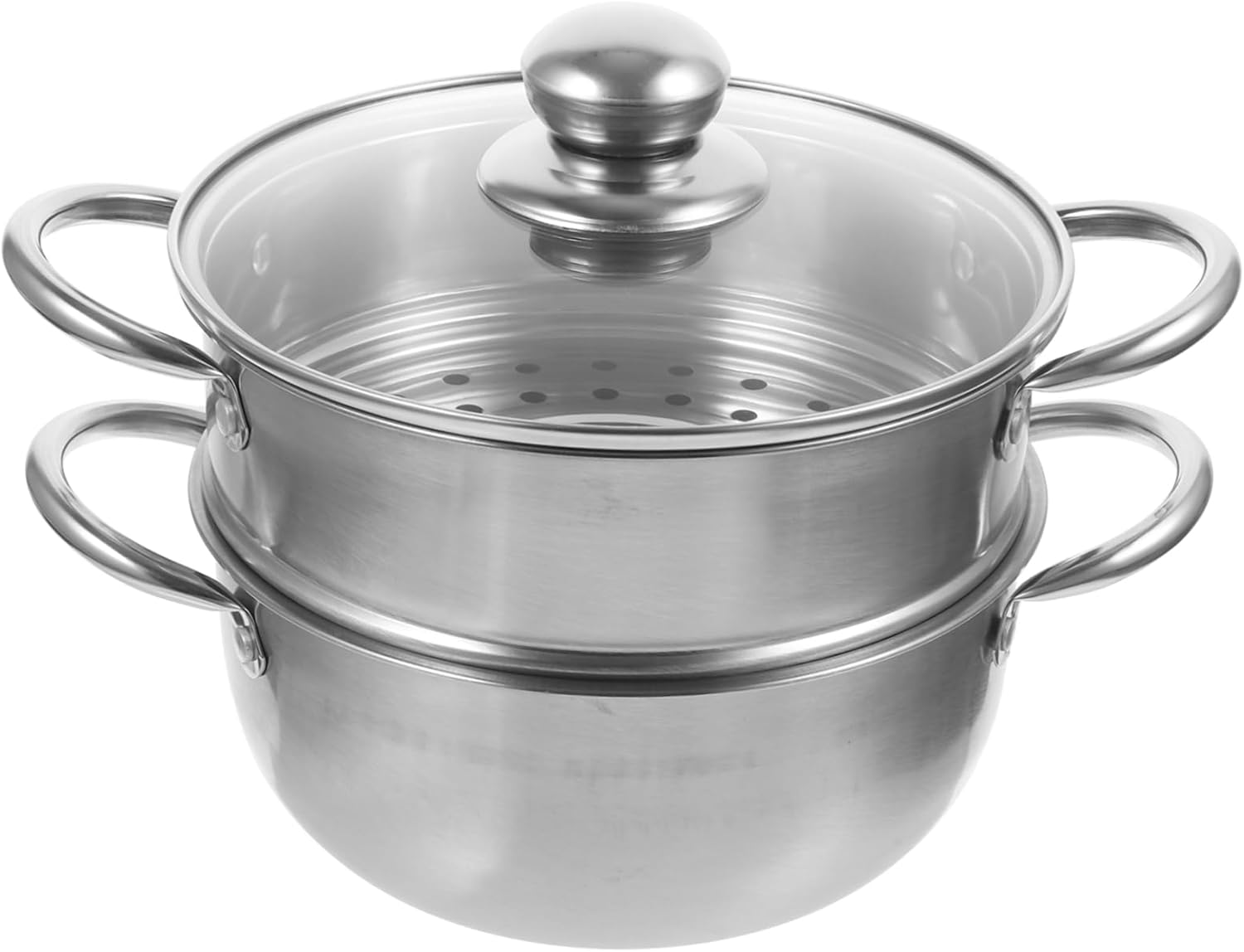 Luxshiny Cooking Essential: Stainless Steel Stock Pot Lid Safe Healthy ...